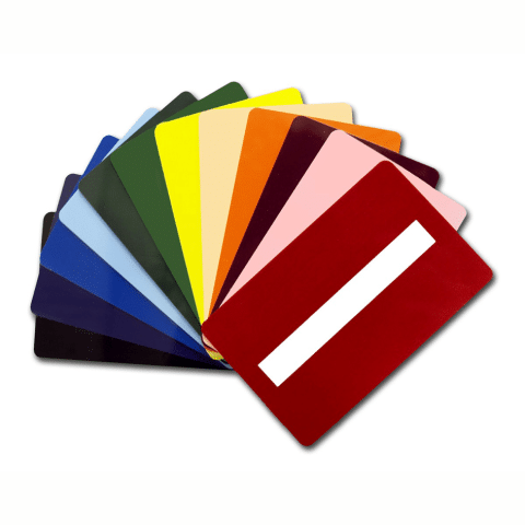 Blank Colour Plastic Cards With Signature Panel Premier Eco Cards