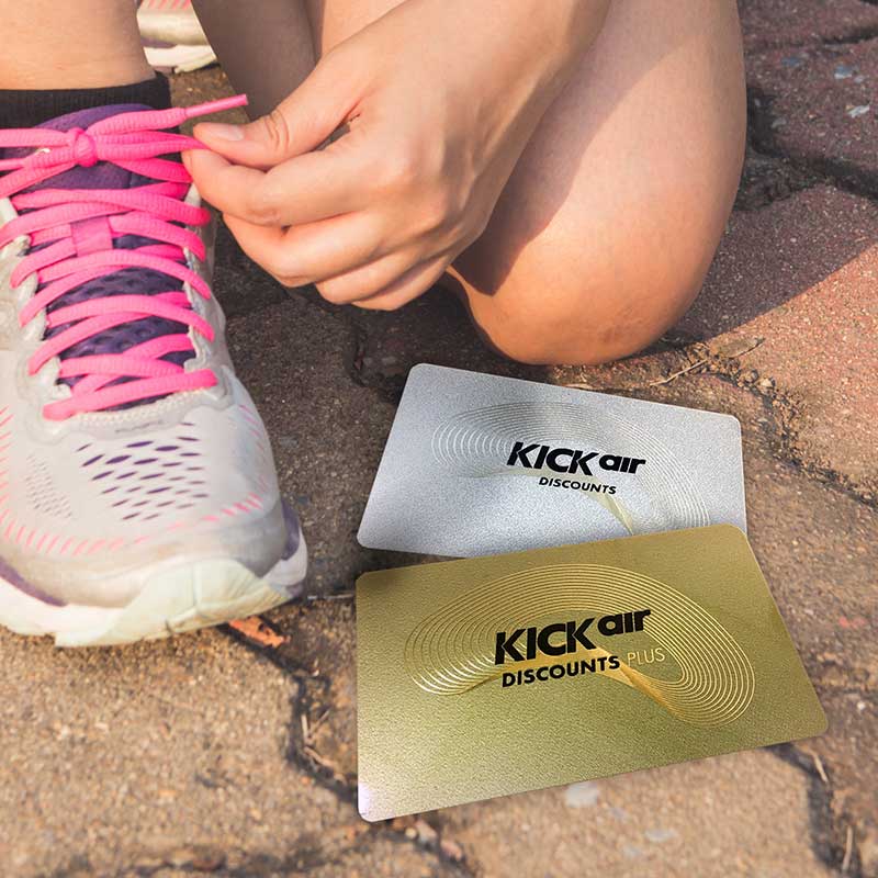 Metallic Gold Plastic Cards - Premier Eco Cards